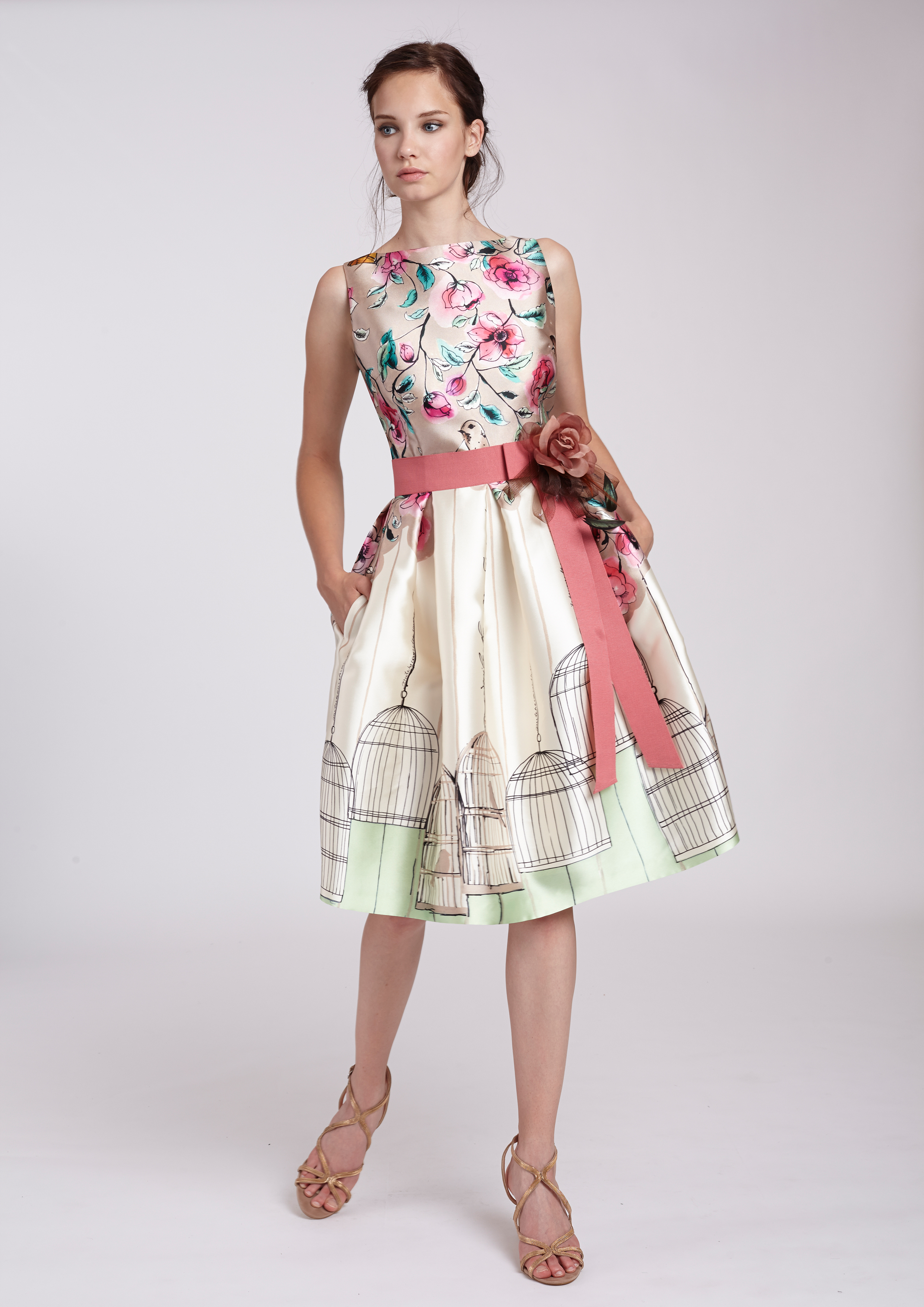 Vestido De Cóctel Estampado
