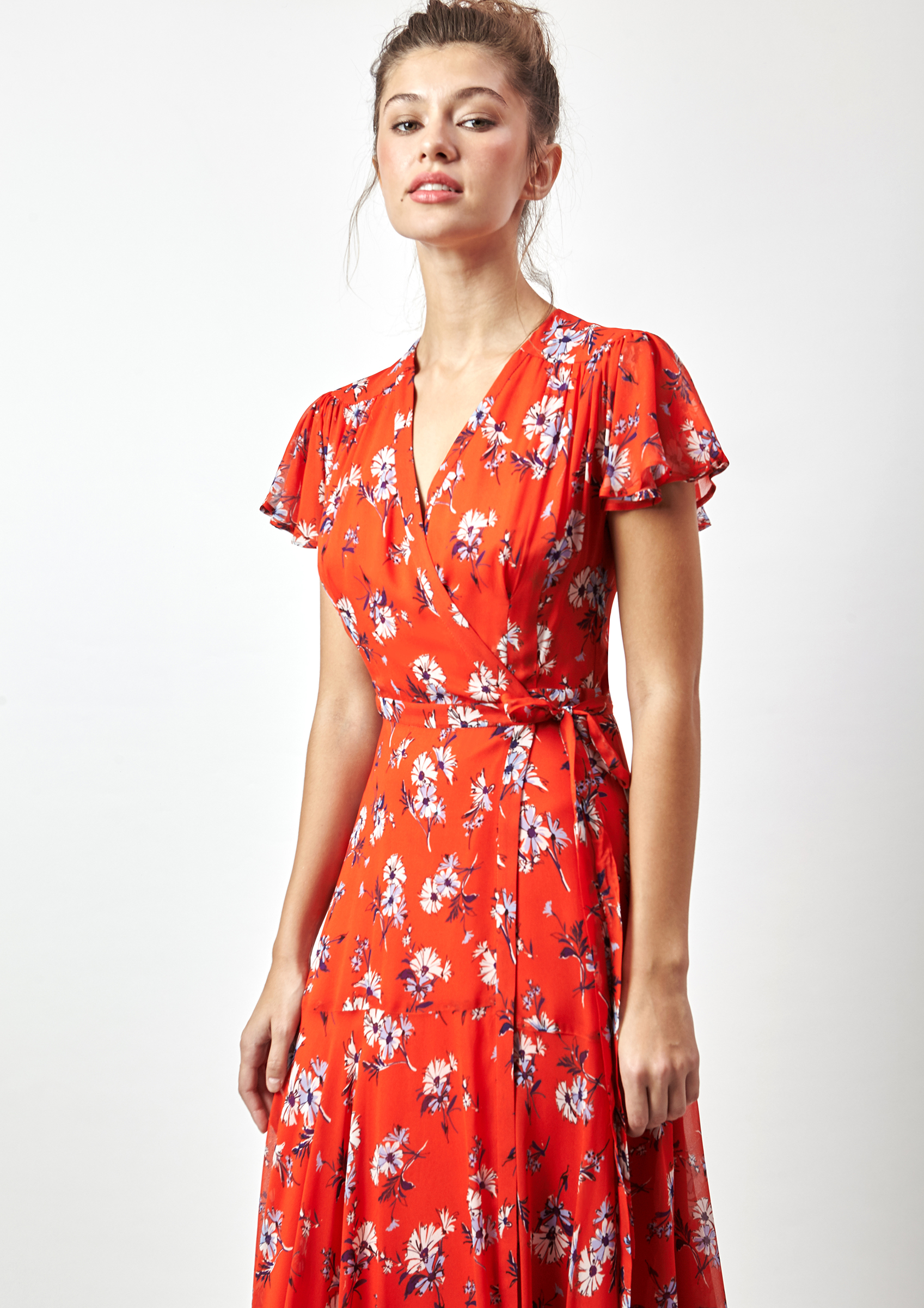 Red floral print dress Red floral print dress