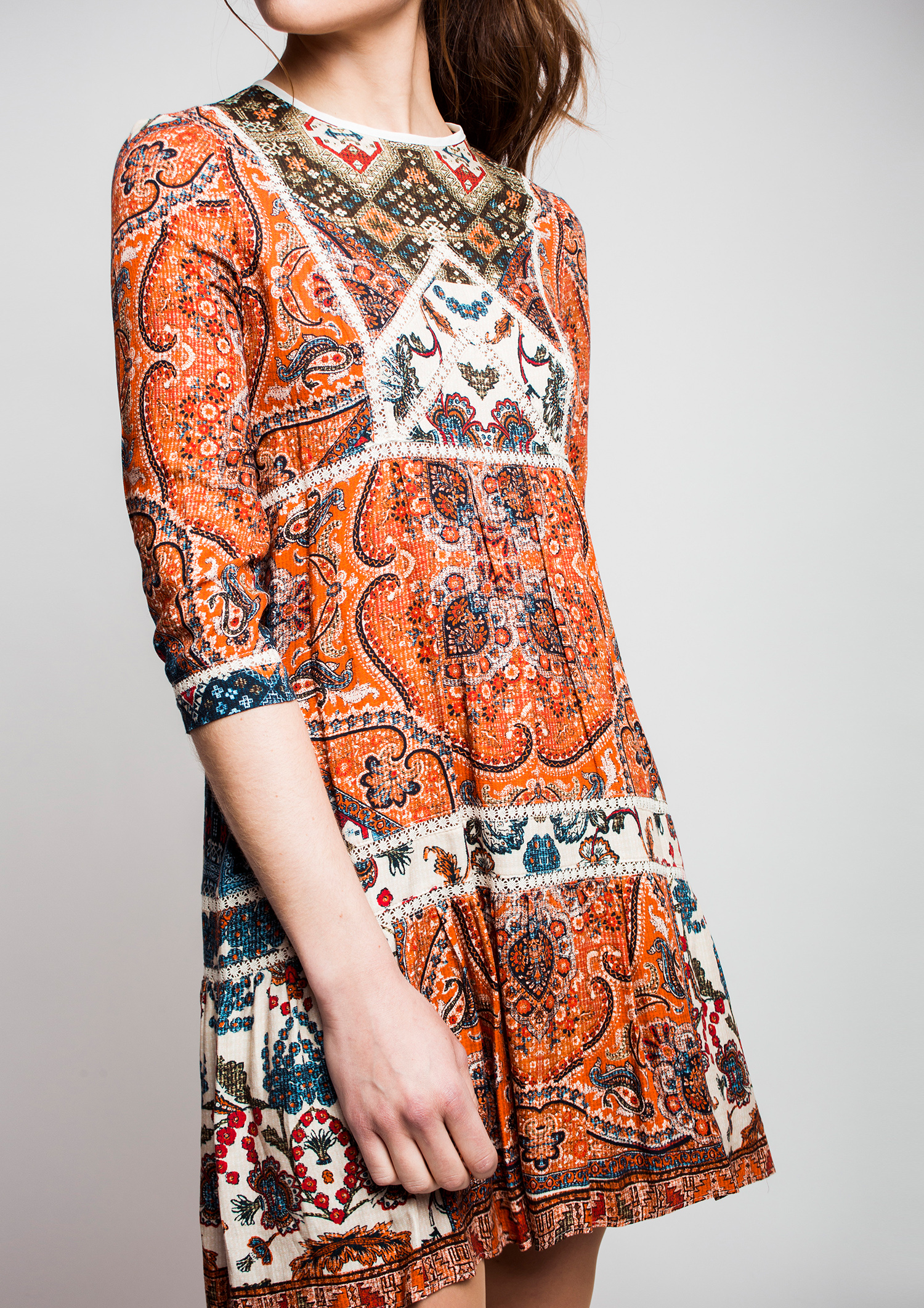 Paisley Print Dress