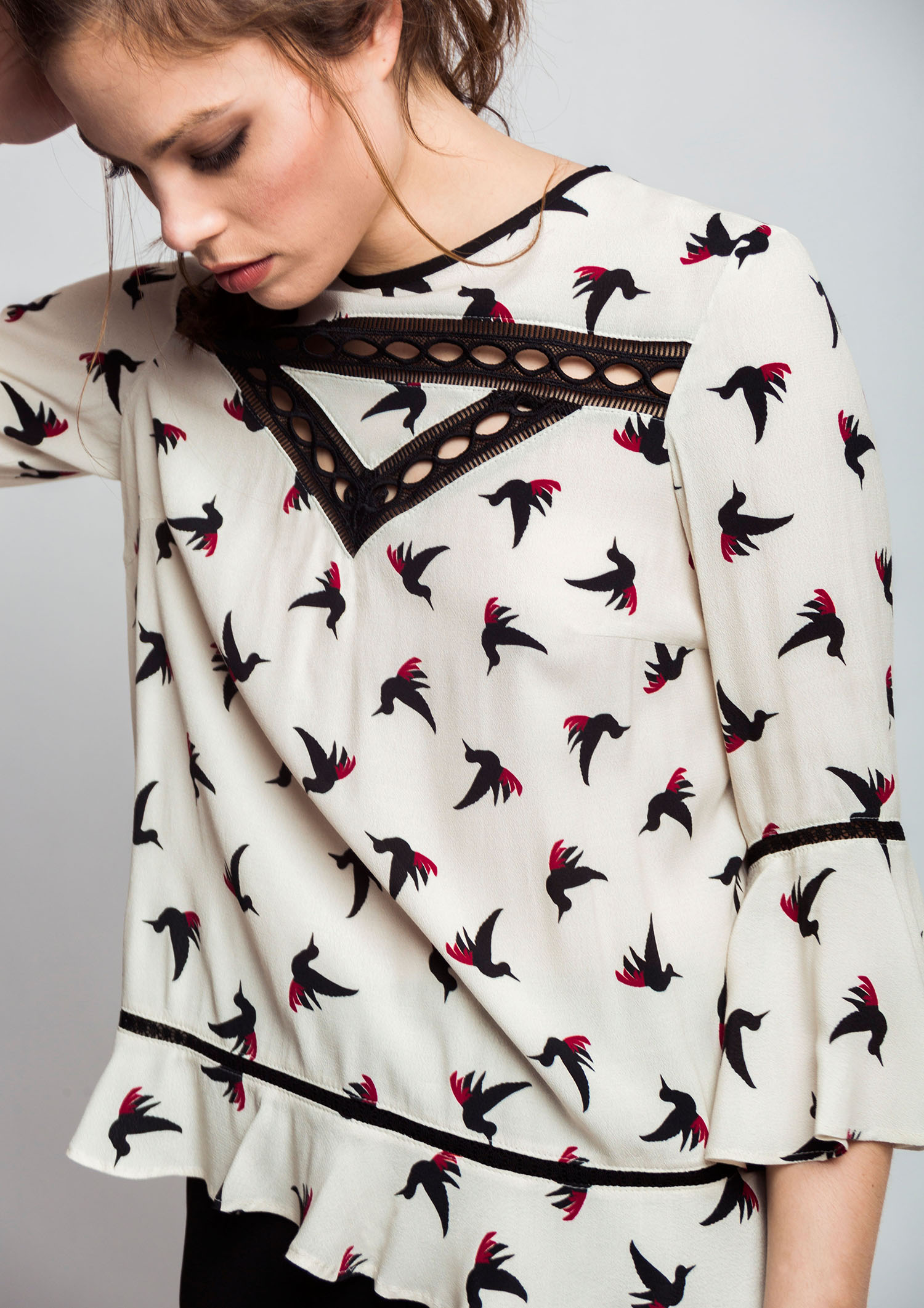 Blouse With Birds