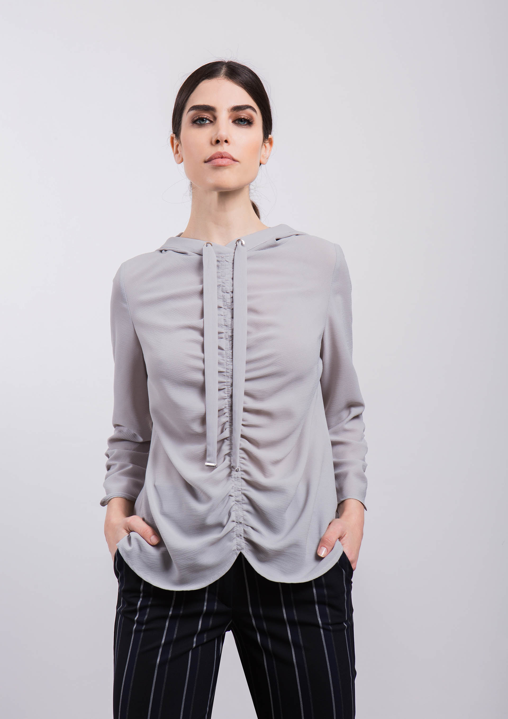 Light Grey Blouse New Look