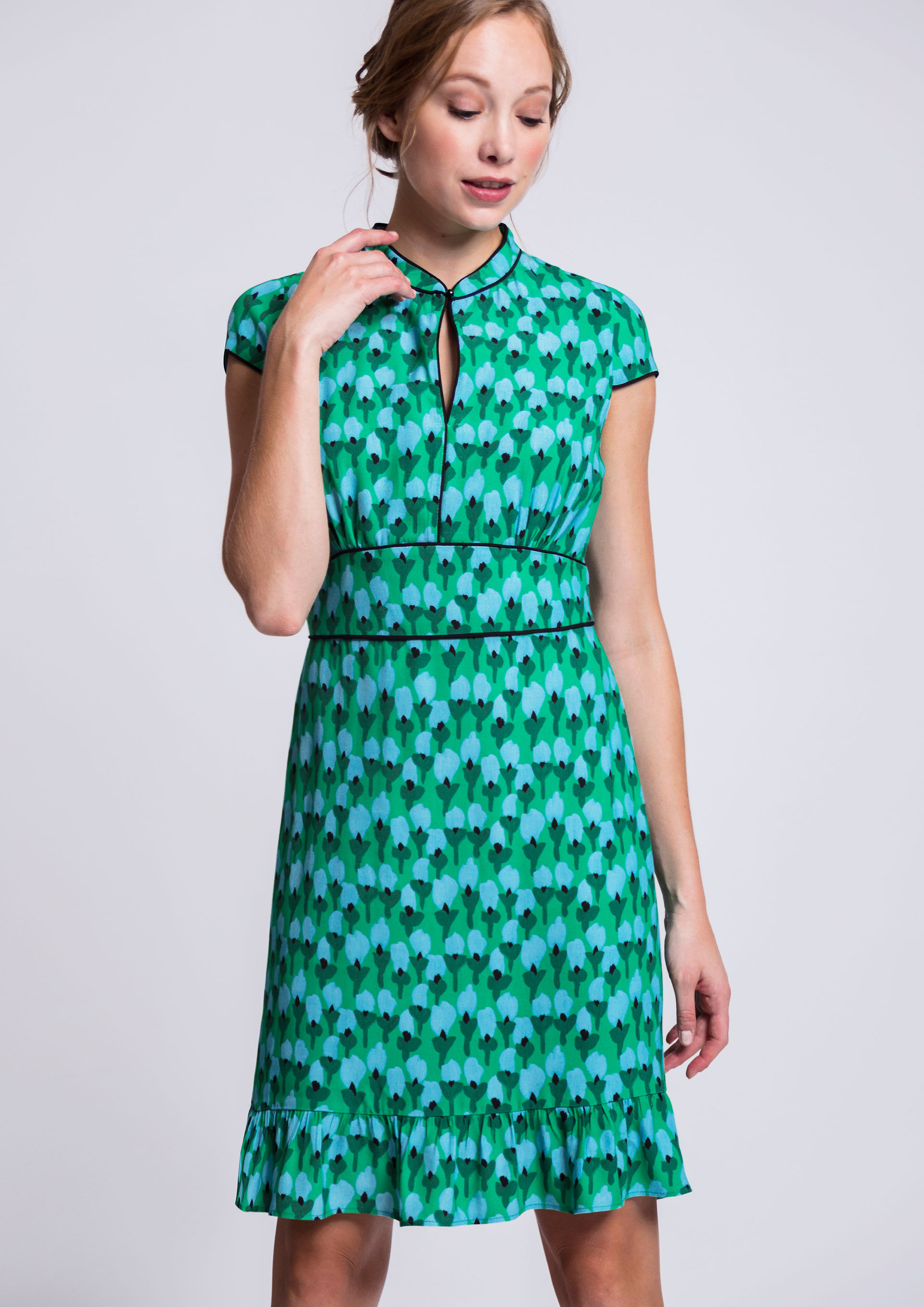 Green Printed Dress