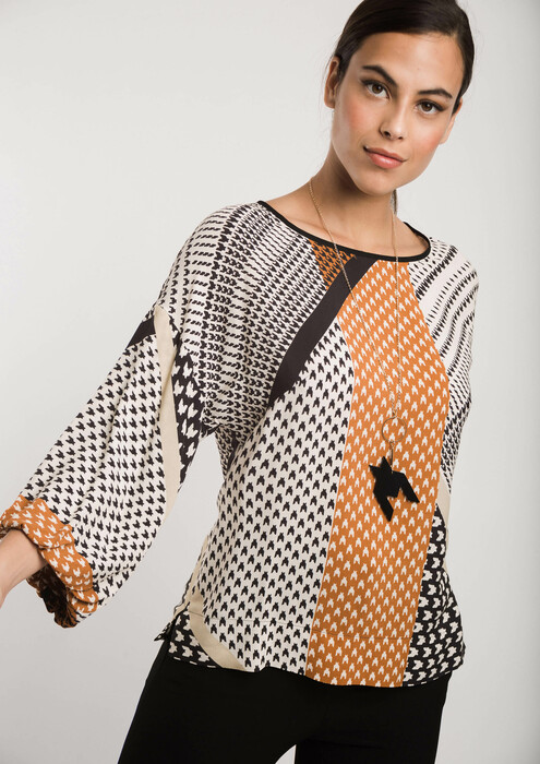 Patchwork blouse.